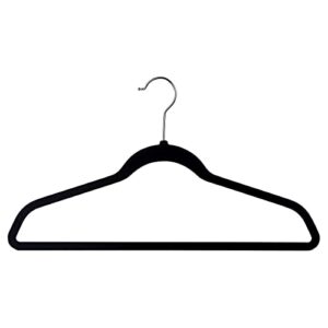 space saving non slip hangers black