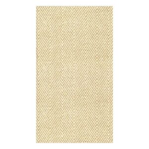 Caspari Paper Guest Towels Jute Linen, 12 Per Box,Tan,Guest Towel,9760GG