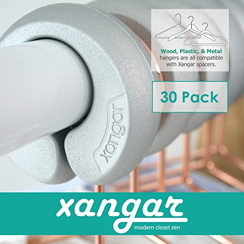 Xangar 30 Pack Hanger Separators, Silver