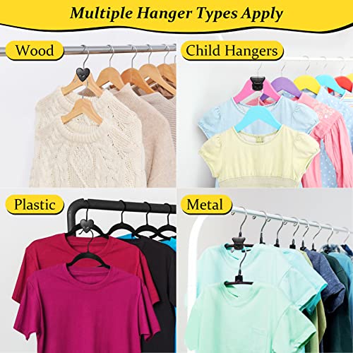 36 Pcs Clothes Hanger Connector Hooks - Space Saving Hanger Extender to Create Up 3X More Closet Space, Cascade Hanger Hooks for Heavy Duty Organizer Closet Fits All Hangers