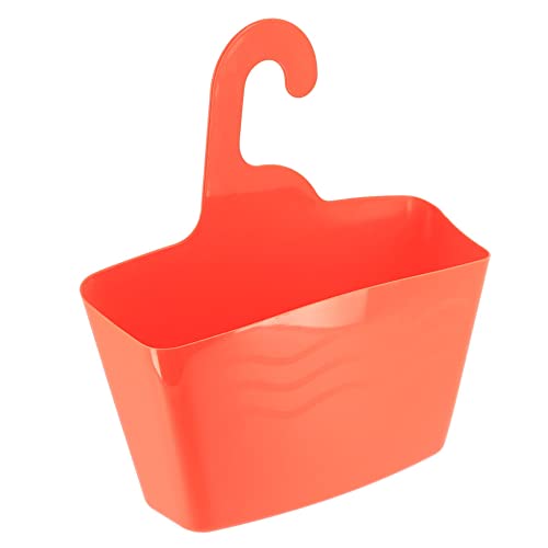 Evideco French Home Goods Orange Hanging Shower Caddy Organizer Plastic Basket