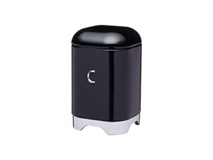 lovello kitchencraft coffee canister, 11 x 19 cm (4.5" x 7.5") - midnight black