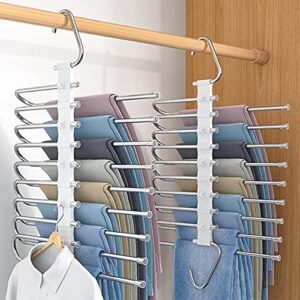 non slip stainless steel multifunctional pants rack 1 pack