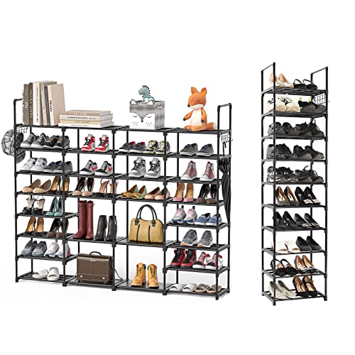 Mavivegue Shoe Rack, 8 Tier Large Shoe Rack Organizer Shoe Rack 10 Tier Shoe Rack,Shoe Stand