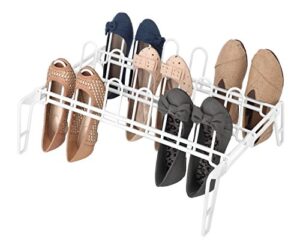 whitmor 6780-5440-wht shoe rack 9pr wh