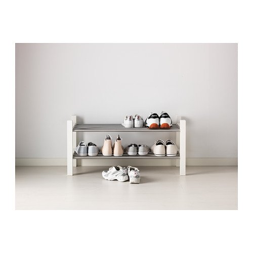 IKEA TJUSIG - Shoe rack, white - 79 cm