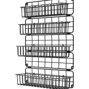 Shower Caddy Bathroom Shelf Rack, Wall Mount for Hanging Shampoo Conditioner - 4-Tier Storage Organizer with Hooks, Rustproof SUS304 Stainless Steel, No Drilling Adhesive Wall Mounted Shower Basket