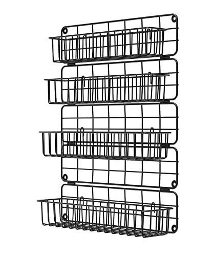 Shower Caddy Bathroom Shelf Rack, Wall Mount for Hanging Shampoo Conditioner - 4-Tier Storage Organizer with Hooks, Rustproof SUS304 Stainless Steel, No Drilling Adhesive Wall Mounted Shower Basket