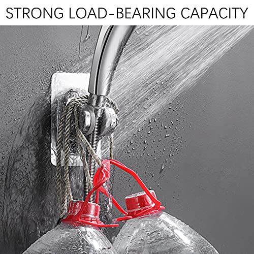 Large Wall Mount Strong Adhesive Waterproof Handheld Shower Holder Shower Head Holder for RV Shower Kids Shower Bathroom Shower Bathroom Organizer (As Shows, One Size)