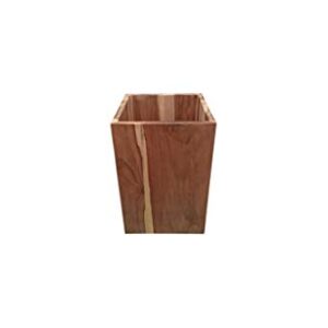 EcoDecors Eleganto 8 Piece Teak Wood Fully Assembled Bathroom Amenities Accessories Set in Natural Finish