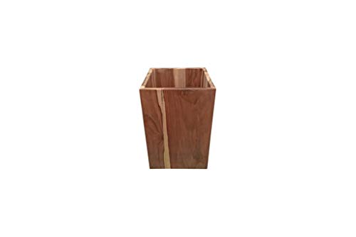 EcoDecors Eleganto 8 Piece Teak Wood Fully Assembled Bathroom Amenities Accessories Set in Natural Finish