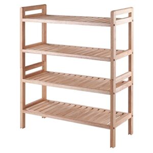 winsome mercury shoe rack, natural, 27.24x10.71x32.01