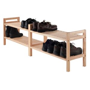 Winsome Mercury Shoe Rack, Natural, 27.24x10.71x32.01