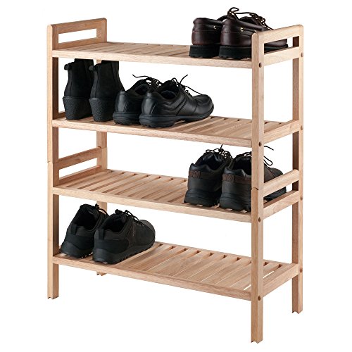 Winsome Mercury Shoe Rack, Natural, 27.24x10.71x32.01