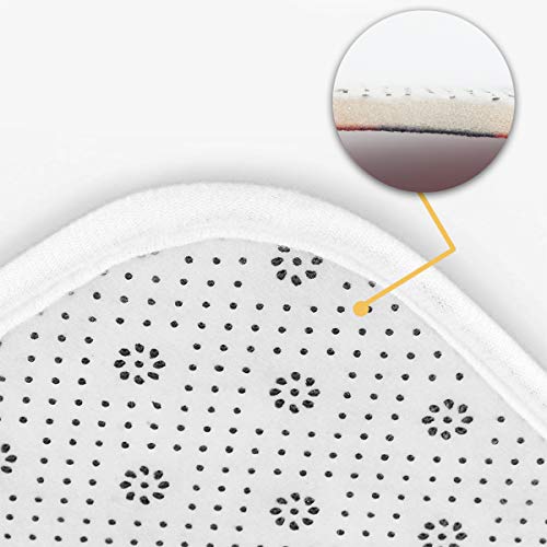 Golf Ball Bathroom Rugs Mat Sets 3 Piece, Bath Shower Rugs with U-Shaped Contour Toilet Mat, Large Absorbent Bathtub Runner Rugs Floor Mats