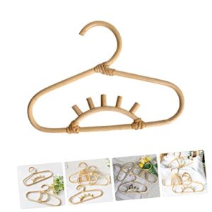 CIYODO Baby Hangers Baby Hangers Rattan Wall Shelf Hanger Kids Nursery Clo Rattan Clothing Toddler for Dress Shirt Infant Decorative Kid Clothes Baby's Baby Organizer Kids Hangers Kids Hangers