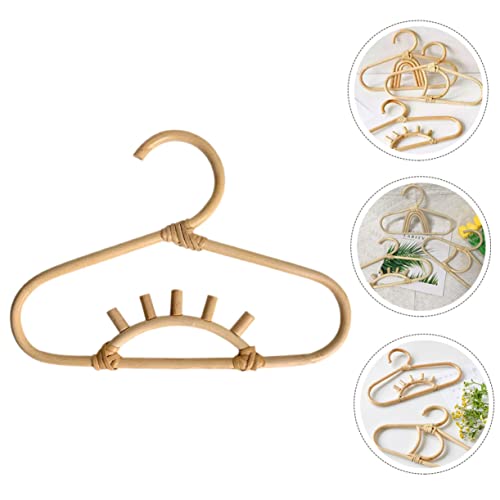 CIYODO Baby Hangers Baby Hangers Rattan Wall Shelf Hanger Kids Nursery Clo Rattan Clothing Toddler for Dress Shirt Infant Decorative Kid Clothes Baby's Baby Organizer Kids Hangers Kids Hangers