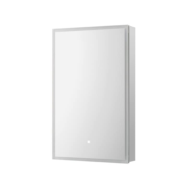 AQUADOM Edge Royale 24in x 32in x 5in Right Hinged LED Medicine Mirror Cabinet Recessed or Surface Mounted, Defogger, Dimmer, LED 3X Makeup Mirror, Electrical Outlets