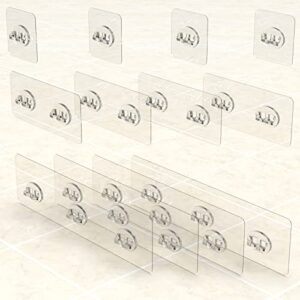 starich adhesive for shower caddy, adhesive hooks for shower, adhesive wall mount, self adhesive corner shelf, shower caddy adhesive replacement waterproof for bathroom, kitchen, wire hook 12 pack