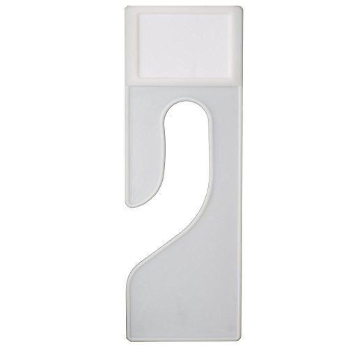 NAHANCO 175E-100 Deluxe White Clothing Size Divider, Large, King Size (Bulk Pack of 100)