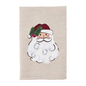 mud pie hand painted towel, santa