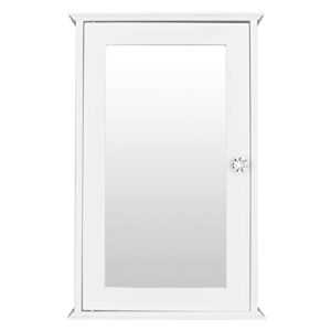 Bathroom Medicine Cabinet with Mirror, Mirrored Wall-Mounted Storage Medicine Cabinet with Single Door & Adjustable Shelf, Multipurpose Wall Cabinet for Bathroom