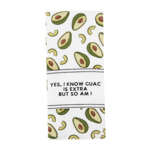 Mud Pie Fiesta Hand Towel, Guac, 16.5" x 26"