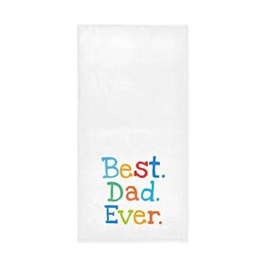 senya soft hand towels, father's day cute print highly absorbent hand towels for bathroom