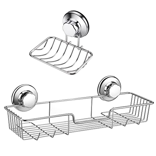 iPEGTOP Suction Shower Caddy and Soap Dish