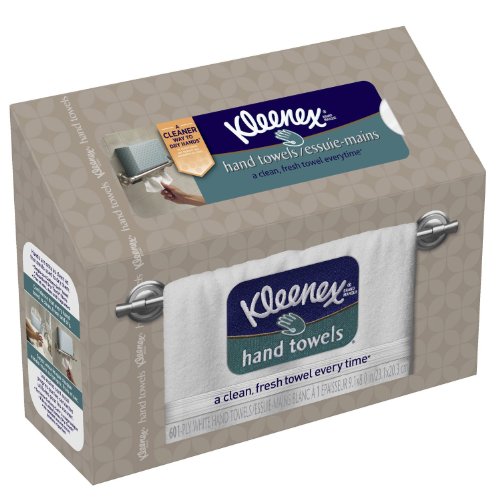 Kleenex Hand Towels - 1 Box of 60 White Hand Towels in a Dispenser Box