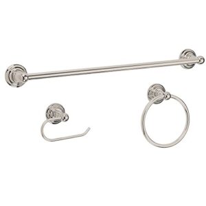 designers impressions® 700 series 3 piece satin nickel bathroom hardware set