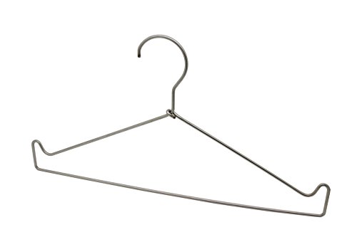 FixtureDisplays® Stainless Steel Strong Metal Wire Hangers Clothes Hangers Everyday Hangers 15653