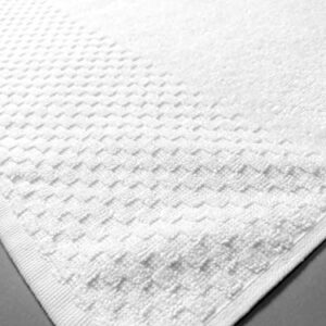 Kaufman - Premium White Deluxe Hand Towels, 17''x28'', Absorbent Towels for Gym, Hand, Spa, Beauty, 100% USA Cotton (12-Pack)