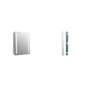 verdera 24 in. x 30 in. surface-mount lighted medicine cabinet & 99012-na k-99012-na verdera side mirror kit for surface mount installation, 30.00 x 3.44 x 1.13 inches