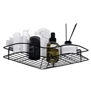 Shower Caddy Corner, Corner Shower Shelf for Bathroom, Shower Corner Shelf with 8 Hooks, No Drilling Self Adhesive