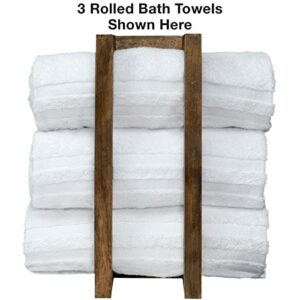 Wooden Wall-Mounted-Towel Rack (Pack of 1)