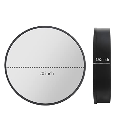 Movo 20 Inch x 20 Inch Round Bathroom Mirror Cabinet, Circular Medicine Cabinet, Wall Surface Mounted Storage Cabinet