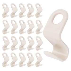 meiwlong 20 pcs clothes closet hanger connector hooks plastic organizer space saving extender cascading heavy duty outfit non slip lightweight strong overlay storage white