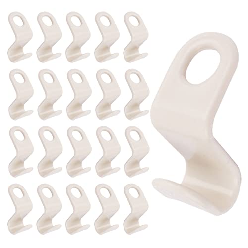 Meiwlong 20 PCS Clothes Closet Hanger Connector Hooks Plastic Organizer Space Saving Extender Cascading Heavy Duty Outfit Non Slip Lightweight Strong Overlay Storage White