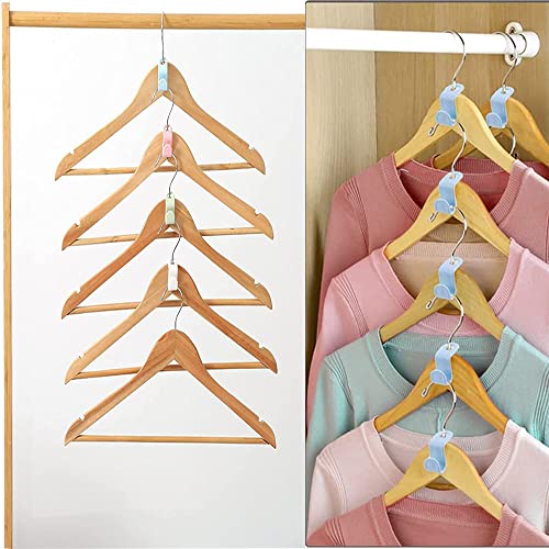 Clothes Hanger Connector Hooks,Hincell 120pcs Thickened Hanger Hooks for Clothes Hanger Extender Cascading Hangers, Outfit Hangers Connection Hook, Space Saving Organizer for Heavy Duty Clothes Closet