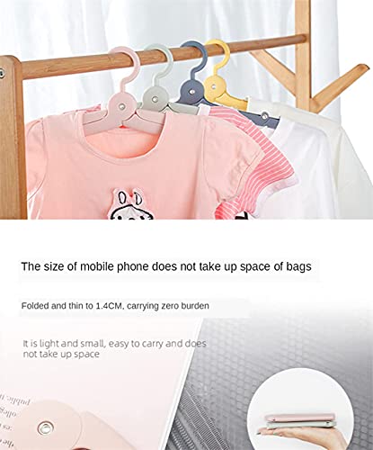 Travel Hangers Foldable - Portable Hangers, Multi-Functional & Mini Hanger for Women Travel - 2 Pack of Drying Cloth Hangers (Pink)