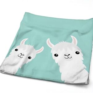 Two Llama Hand Towels Cartoon Cute Llama Alpaca Towel Multipurpose Soft Highly Absorbent Towels Hand Towels for Bathroom Hand Face Gym and Spa