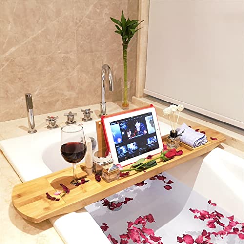 SDGH Tray Bathtub Spa Storage Rack Storage Rack Wine Book Tablet Phone Rack Bath Rack Tray