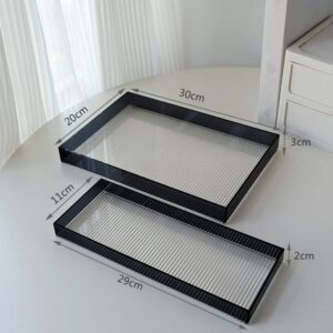 SDGH Bathroom Tray Acrylic Storage Tray Bathroom Toilet Vanity Cosmetic Aromatherapy Shelving (Color : D, Size : 29 * 11 * 2cm)