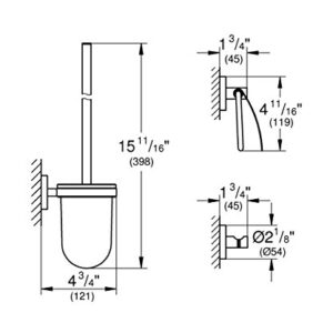 Grohe 40407001 Essentials Guest Bathroom Set, 3-In-1