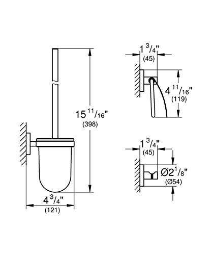 Grohe 40407001 Essentials Guest Bathroom Set, 3-In-1