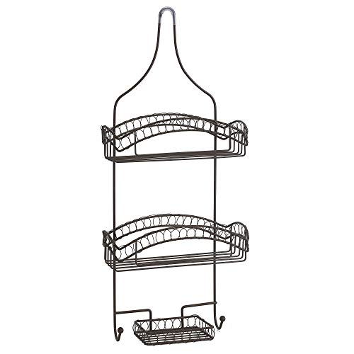 Bath Bliss Bathroom Shower Caddy, Hangs Over the Shower Head, Storage and Organization, Rust