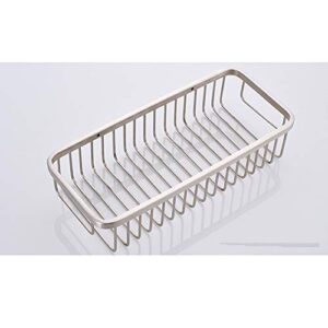 Thwarm Shelves Shower Basket 304 Stainless Steel Brushed Square Basket Rack Basket Bathroom Single Layer Toilet Shampoo Shower Gel Shelf Shampoo Storage Rackfor Candy Conditioner