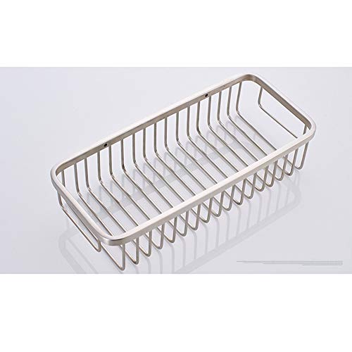 Thwarm Shelves Shower Basket 304 Stainless Steel Brushed Square Basket Rack Basket Bathroom Single Layer Toilet Shampoo Shower Gel Shelf Shampoo Storage Rackfor Candy Conditioner