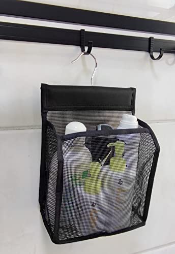 Phying Hanging Mesh Bath Baskets Organizer Storage Shower Caddy College with Hooks for College Dorm Rooms, Gym, Swimming and Travel (1)